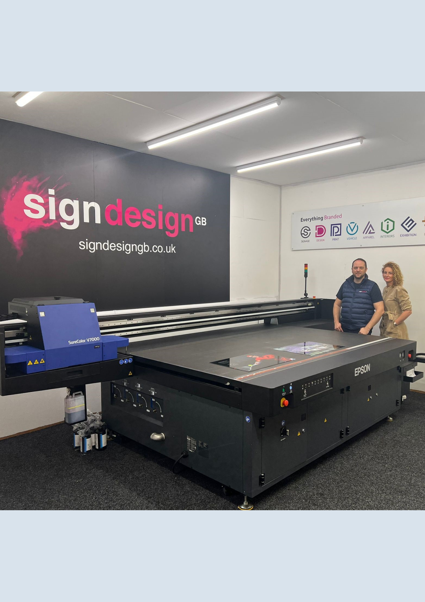 Sign Design GB expands inhouse capabilities with Epson SC-V7000 - Epson ...